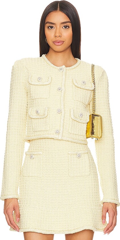 Self-Portrait Textured Knit Jacket - ShopStyle