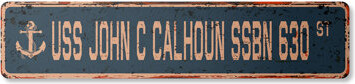 SignMission USS John C Calhoun SSBN 630 Aluminum Street Sign - ShopStyle