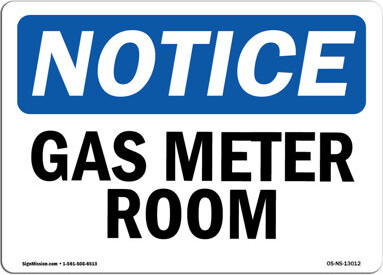 SignMission Gas Meter Room Sign - ShopStyle Home Office