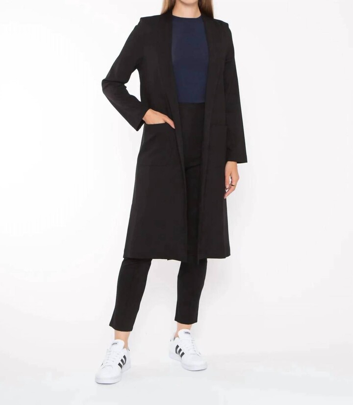 RIPLEY RADER Ponte Knit Smoking Jacket In Black - ShopStyle