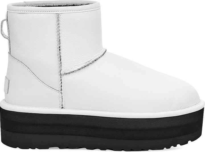 UGG Classic Mini Platform Leather Boots - ShopStyle