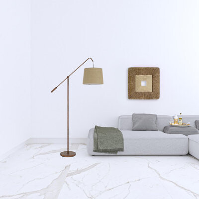 Wildon Home 68" Rusted Adjustable Traditional Shaped Floor Lamp With ...