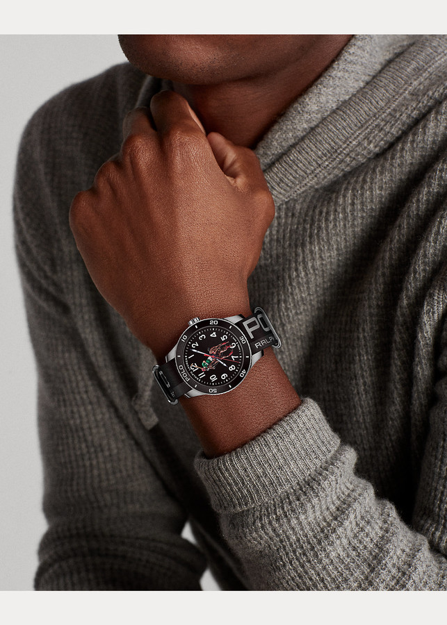 Ralph Lauren Polo Sport Watch Black Dial - ShopStyle