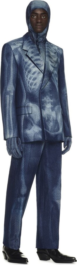 Off-White Body Scan Relax Denim Double Jacket - ShopStyle