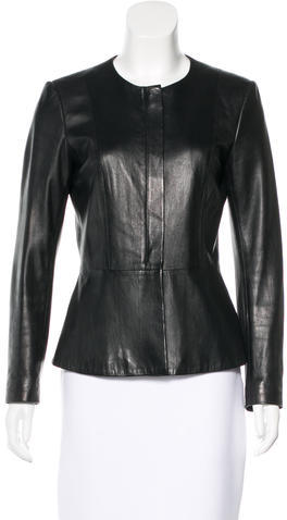 Theory Casual Leather Jacket - ShopStyle