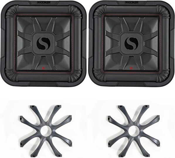 Kicker (2) 46L7T124 L7T L7-Thin 12-Inch (30cm) Subwoofer, Dual Voice ...