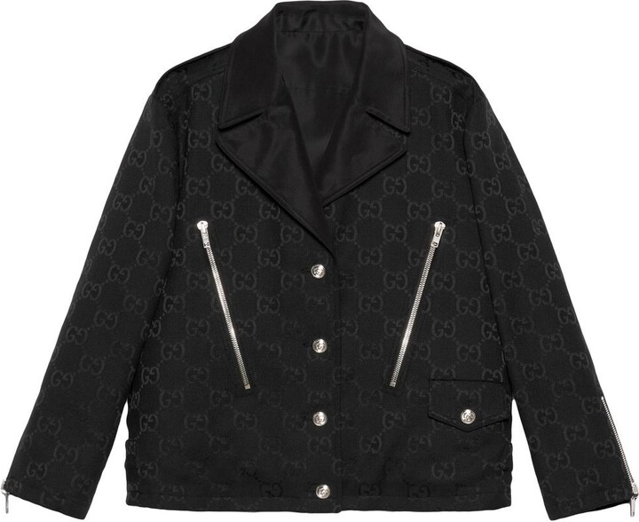 Gucci GG-motif long-sleeve jacket - ShopStyle