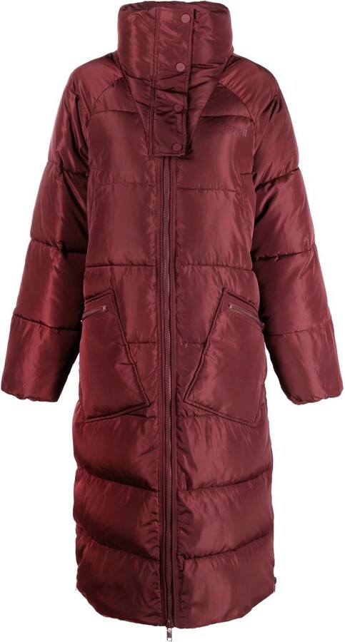 Ganni Padded Parka Coat - ShopStyle