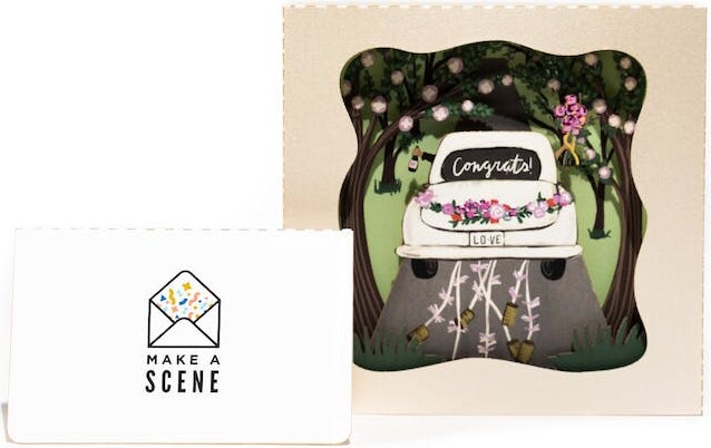 Make a Scene Wedding Congrats Pop Up Card - ShopStyle