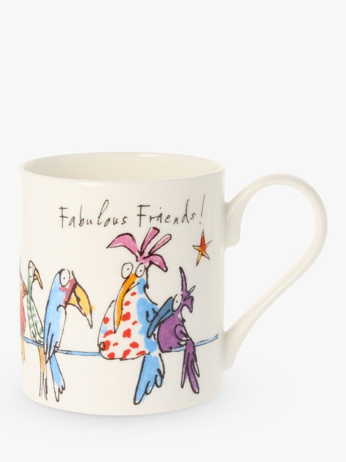 McLaggan Smith Quentin Blake 'Fabulous Friends' Bone China Mug, 300ml ...