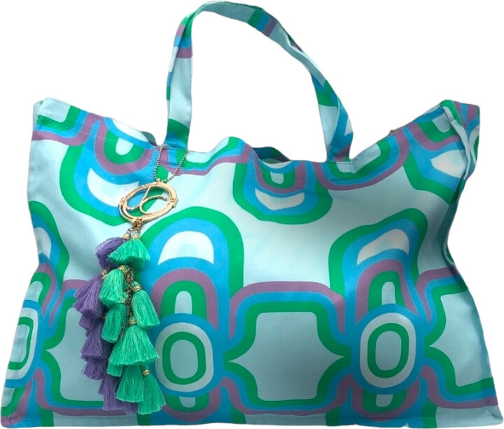 Julia Clancey Olympia Aqua Tote Bag - ShopStyle