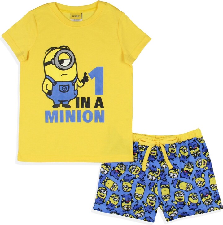 Despicable Me Girls Movie Minions 1 In A Minion Sleep Pajama Set ...