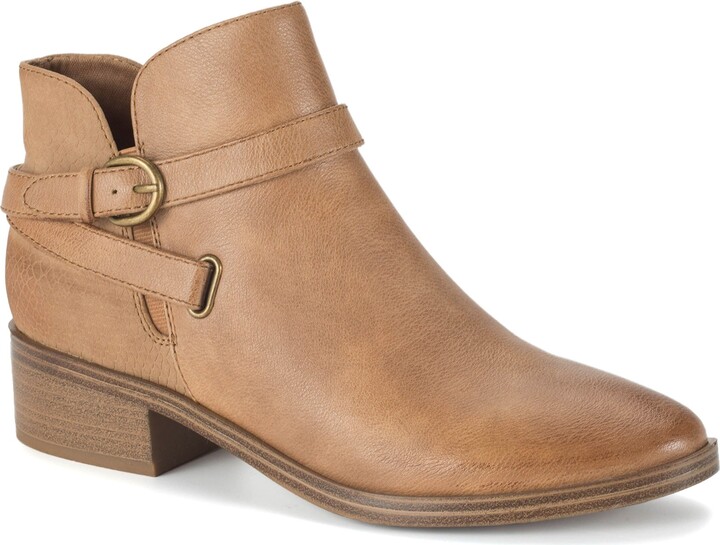 Bare Traps Malibu Embossed Faux Leather Bootie - ShopStyle Boots