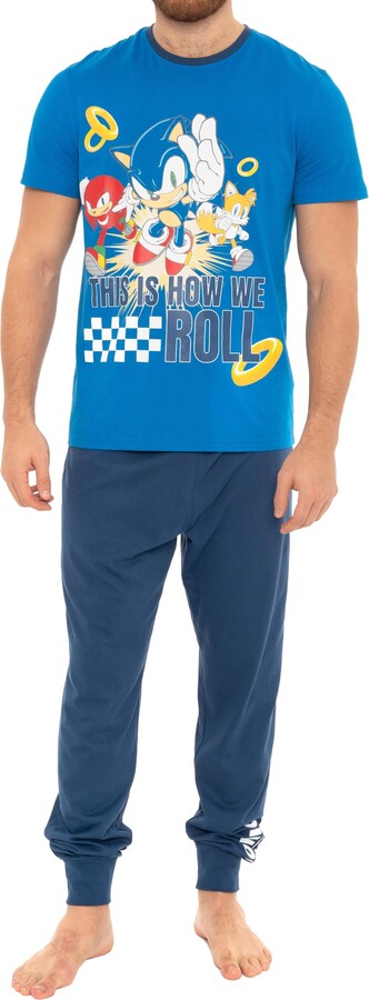 Sonic The Hedgehog Pyjamas | Sonic Mens Pyjamas | Cotton Mens PJs Sets ...