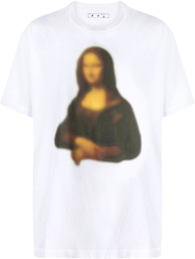 Off-White Mona Lisa print T-shirt - ShopStyle Tees