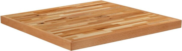 Emma+oliver Square Butcher Block Style Table Top - Restaurant Table Top ...