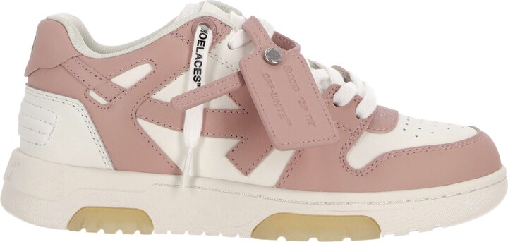 Off-White Pink/white Out Of Office low-top sneakers - ShopStyle