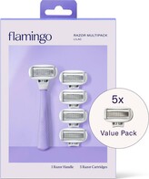 Flamingo Multipack Non-Disposable Razor with Handle - Lilac - 5ct ...