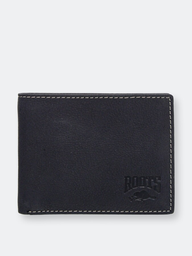 Roots Men's Leather Slim Center Passcase Wallet - ShopStyle