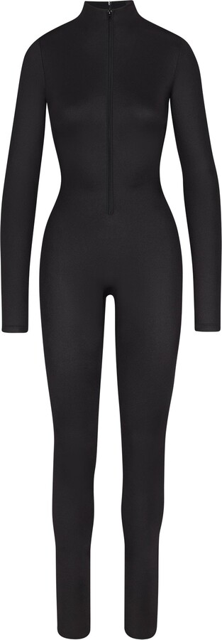 All-In-One Shine Mock Neck Long Sleeve Onesie | Onyx - ShopStyle Plus ...