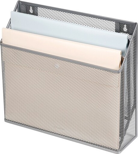 Mesh Hanging File Sorter with Keyholes Silver - Brightroom™: Steel File ...