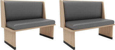 Canadian Linen Cafe Dessert Shop Restaurant Bakery Bench Faux Leather ...