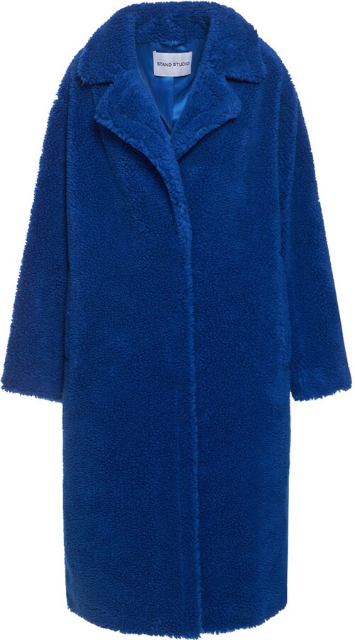 Stand Studio Maria faux fur teddy long coat - ShopStyle
