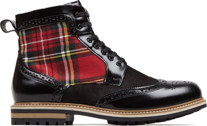 Embassy London USA - Wanderer - Red Tartan - Men's Ankle Boot - ShopStyle