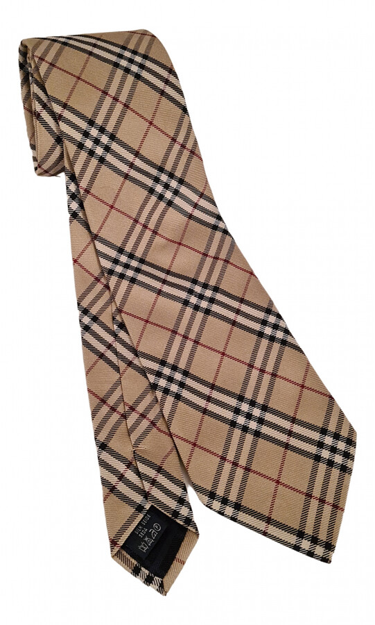 Burberry beige Silk Ties - ShopStyle