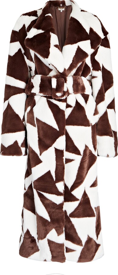 Ronny Kobo Illia Two-Tone Faux Fur Coat - ShopStyle