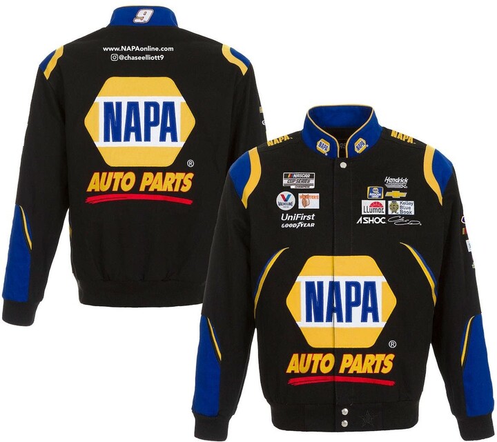 Men's JH Design Black/Royal Chase Elliott NAPA Twill Driver Uniform ...