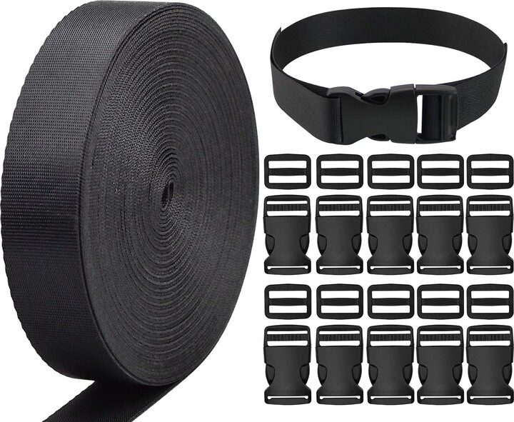 Nerissa 10 Metres Nylon Heavy Webbing Strap Backpack Strapping (1 Inch ...