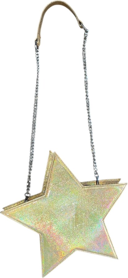 Any Old Iron Gold / Silver Iridescent Gold Star Leather Bag - ShopStyle