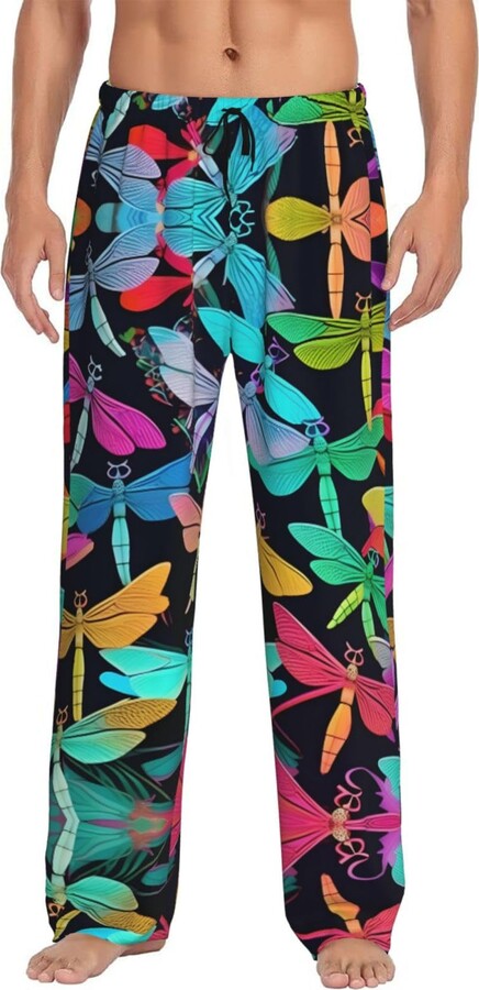 GFXEDSAH Cute Dragonflies Print Elastic Waist Pants - ShopStyle Sleepwear