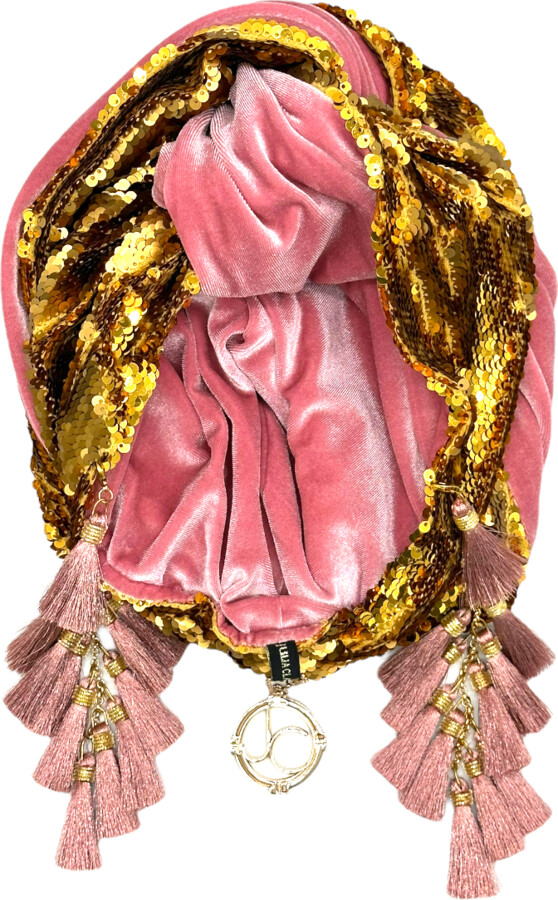 Julia Clancey - Miss Miranda Orr Reversible Velour Chacha Turban ...