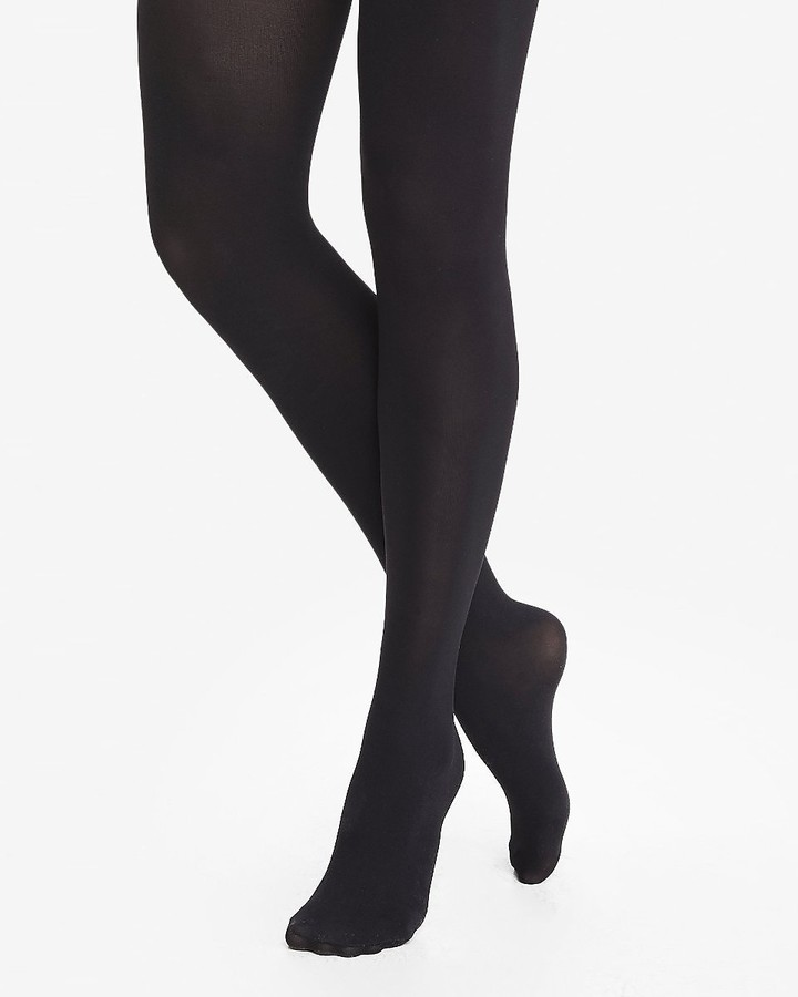 Express Super Opaque Full Tights - ShopStyle Hosiery