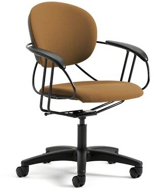 Steelcase Uno Task Chair Upholstery Color: Buzz2 - Camel, Casters ...