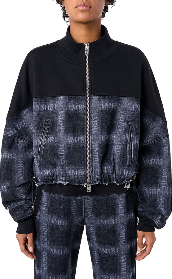 Amiri Logo Plaid Track Jacket - ShopStyle