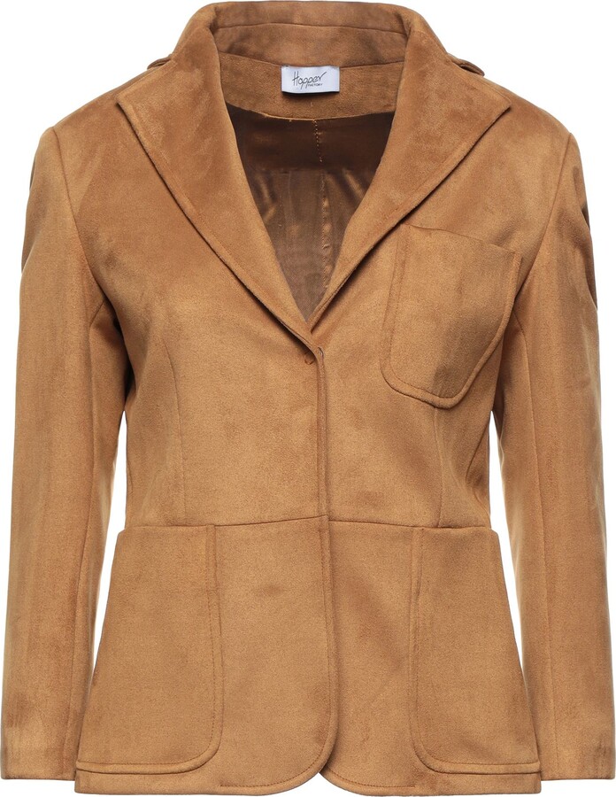 HOPPER Suit Jacket Camel - ShopStyle
