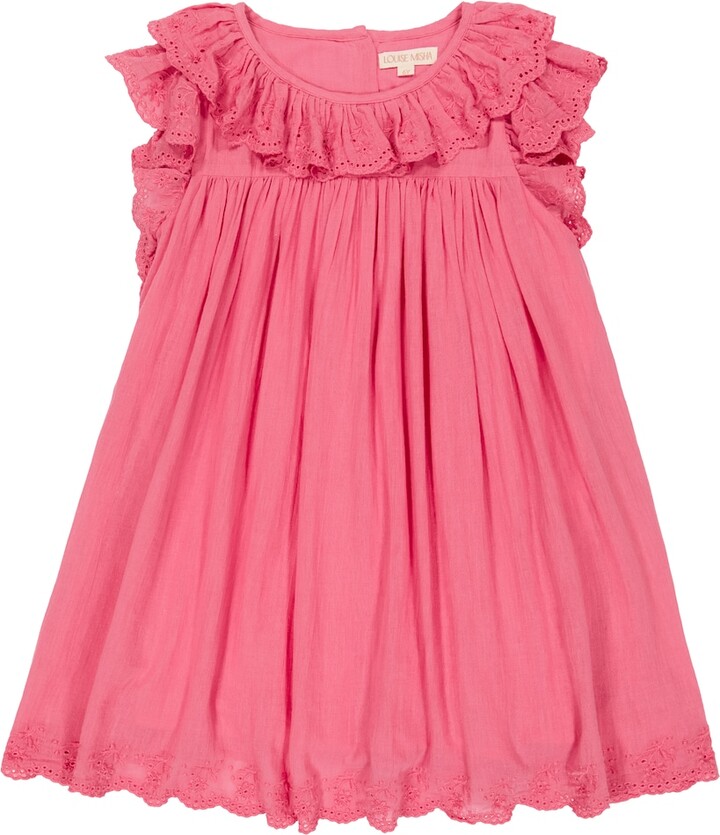 Louise Misha Shantiya embroidered cotton minidress - ShopStyle Girls ...