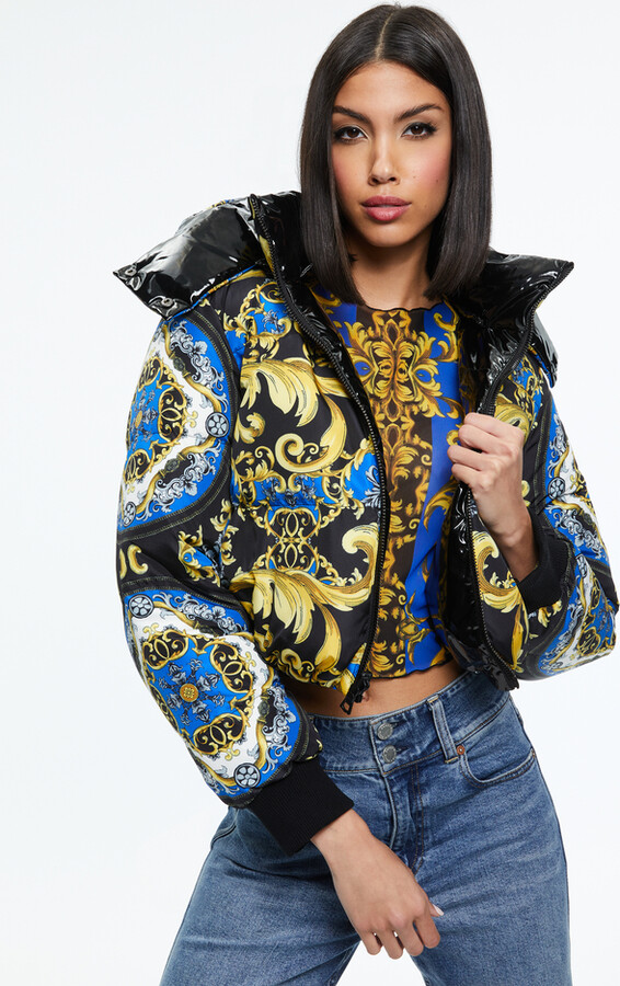 Alice + Olivia Robena Reversible Cropped Puffer Jacket - ShopStyle