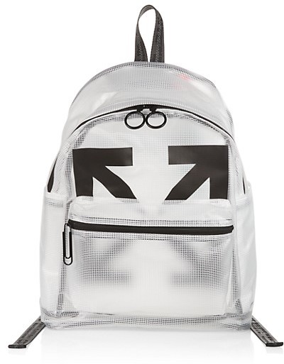 Off-White Arrow Logo PVC Backpack - ShopStyle