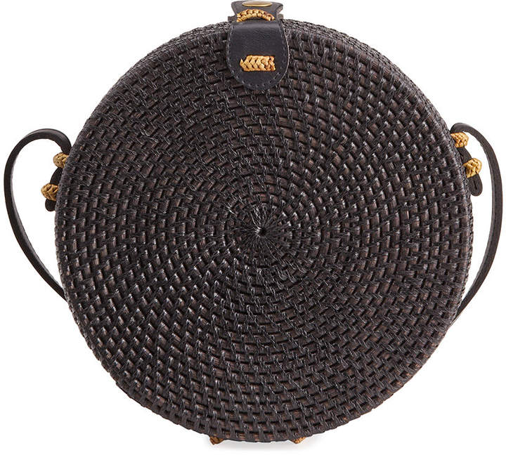 Neiman Marcus Round Rattan Crossbody Bag - ShopStyle