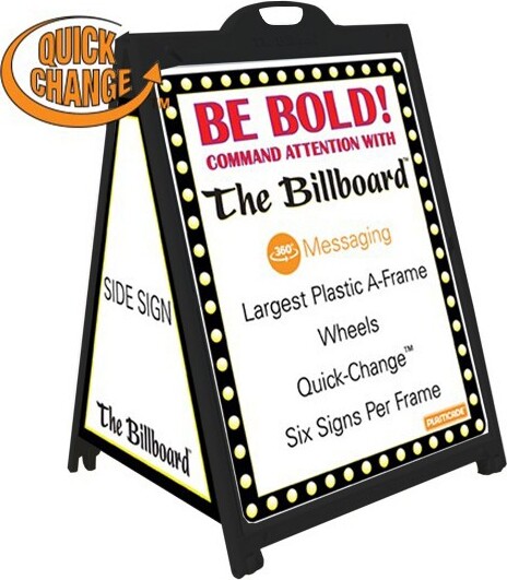 Plasticade The Billboard Large Outdoor Sidewalk A Frame 6 Display ...