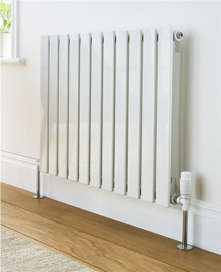 Clifton White Horizontal Double Panel Radiator 600mm (H) x 630mm (W ...