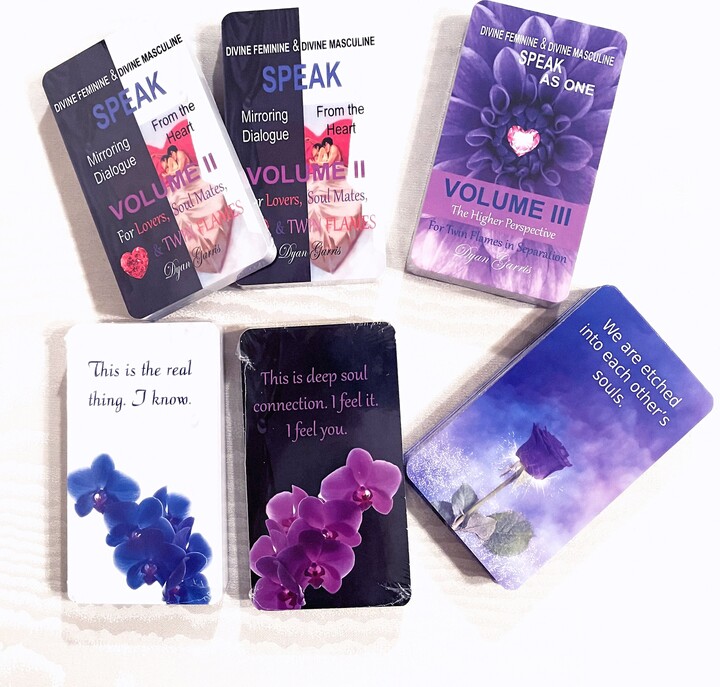 Etsy Divine Feminine Masculine Twin Flame Cards Df & Dm Speak From The ...