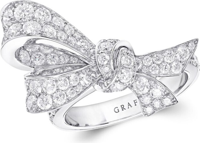 Graff White Gold and Diamond Tilda's Bow Ring - ShopStyle