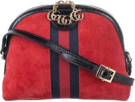 Gucci Small Ophidia Suede Dome Shoulder Bag - ShopStyle