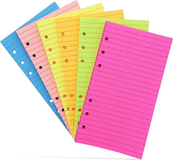 Paper Junkie 6 Pack 40 Sheets Each 6 Hole Ring Punch College Ruled ...