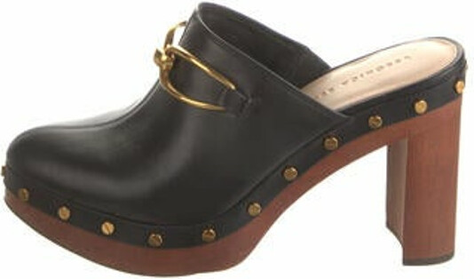 Veronica Beard Leather Mules - ShopStyle